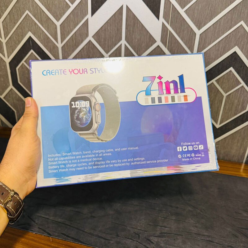 H18 Ultra 2 Smartwatch | 7 in 1 Straps | 49MM | 2.3" HD Screen | Health ...