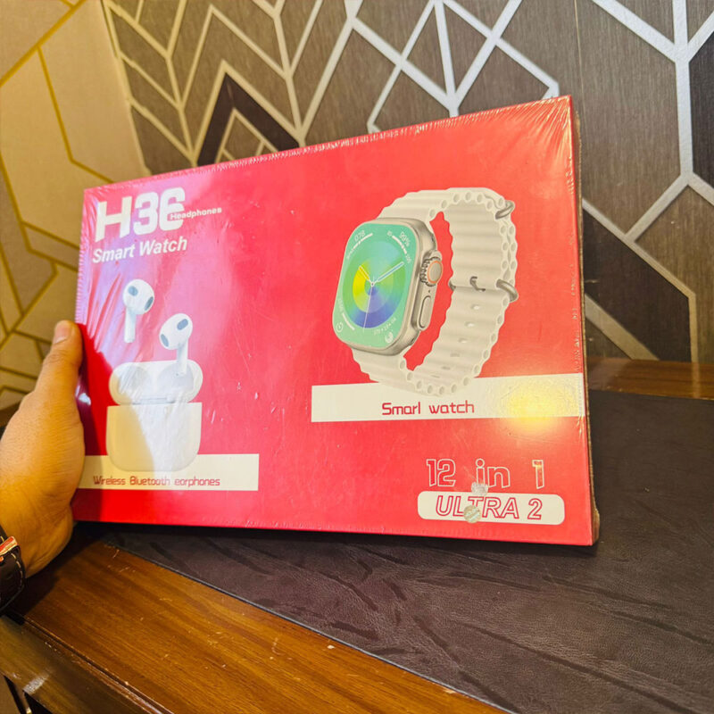 H36 Ultra 2 Smart Watch | 12 in 1 Straps with Earpods | 49mm Ultra-big IPS Display Screen ...